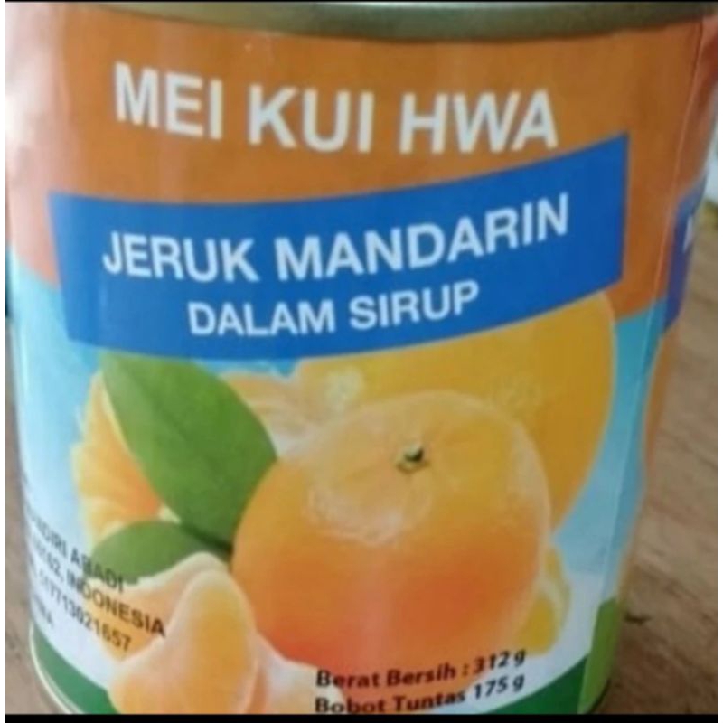 Jual mandarin orange jeruk mei kui hwa buah kaleng | Shopee Indonesia