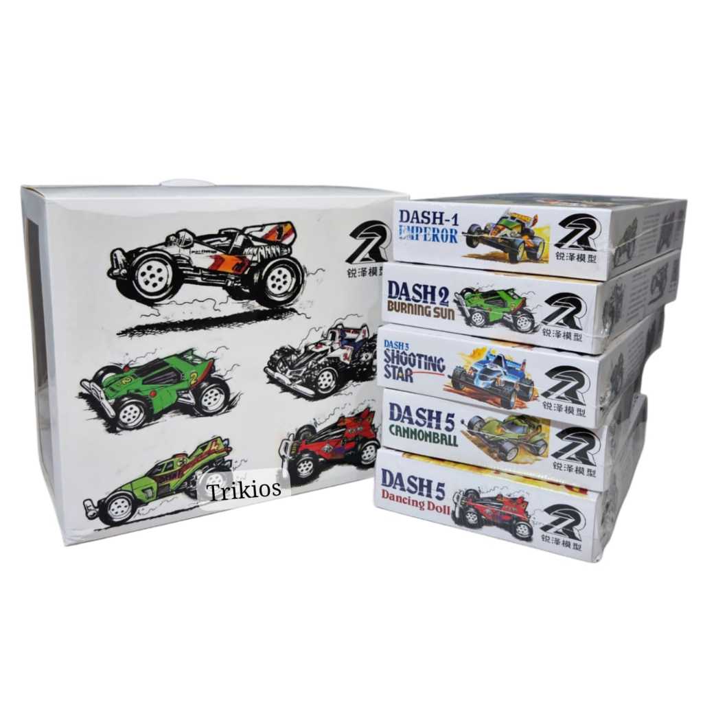 Jual Mobil Mainan Rep. Tamiya Mini 4wd Merk RUIZE Paket DASH Series 1-5 ...