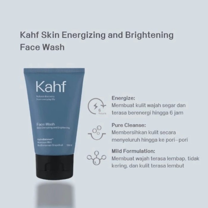 Jual Kahf Skin Energizing & Brightening Face Wash 100 ml | Shopee Indonesia