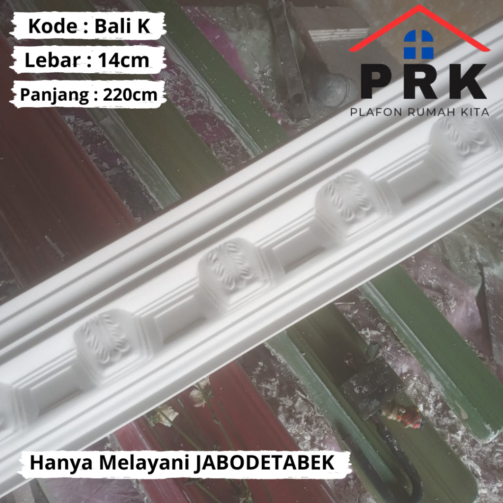 Jual Lis List Gypsum Gipsum Motif Bali lebar 14cm Plafon ornament ...
