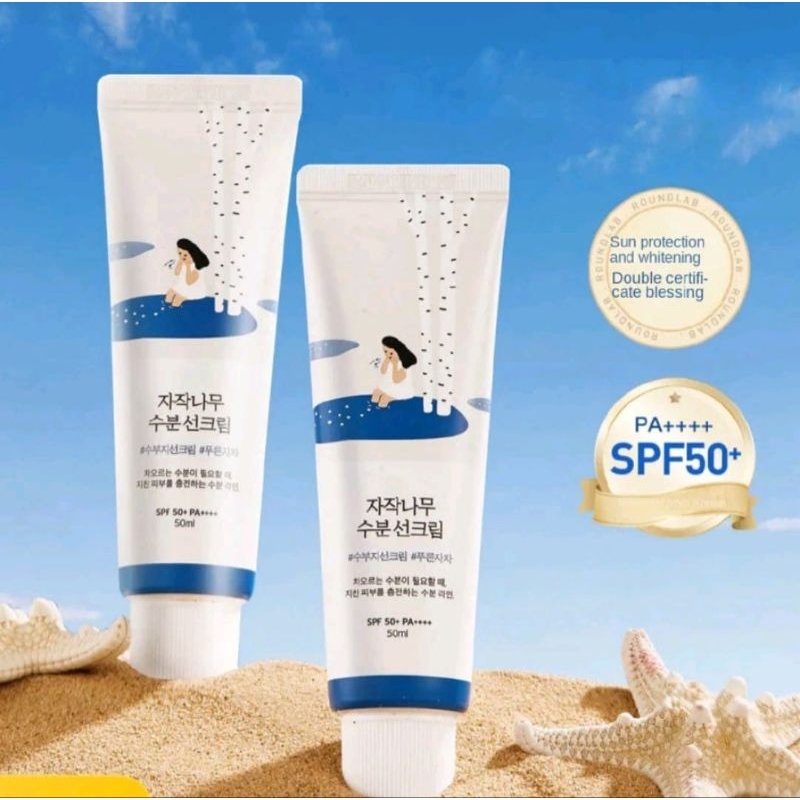 Jual Round Lab Sunscreen Jus Birch Juice Moisturizing SPF 50+PA ...