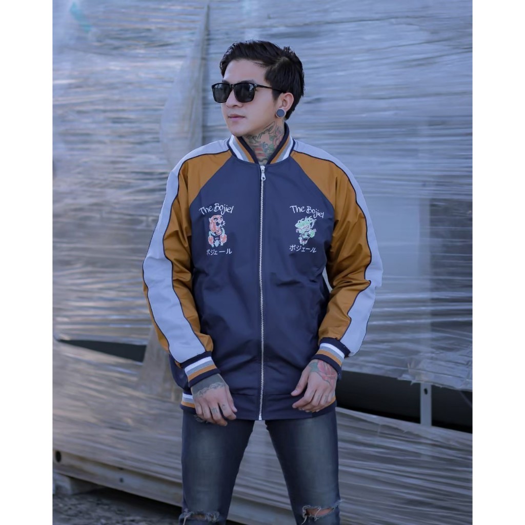 Jual Jaket Sukajan Sablon Kekinian Jaket Parasut Gambar Jaket Taslan ...