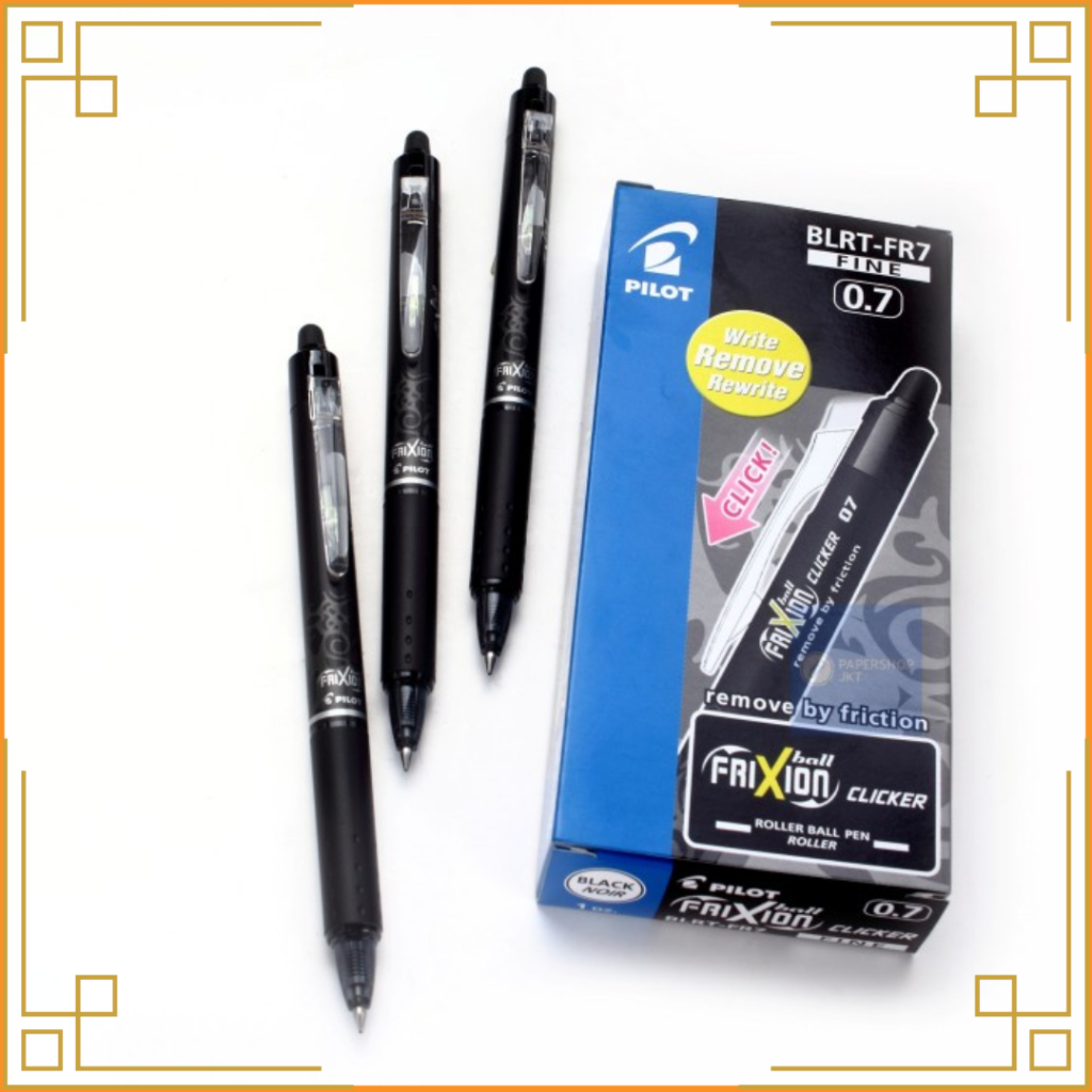 Jual PILOT Pena frixion bisa di hapus 0.7 hitam dan biru (pcs) | Shopee ...
