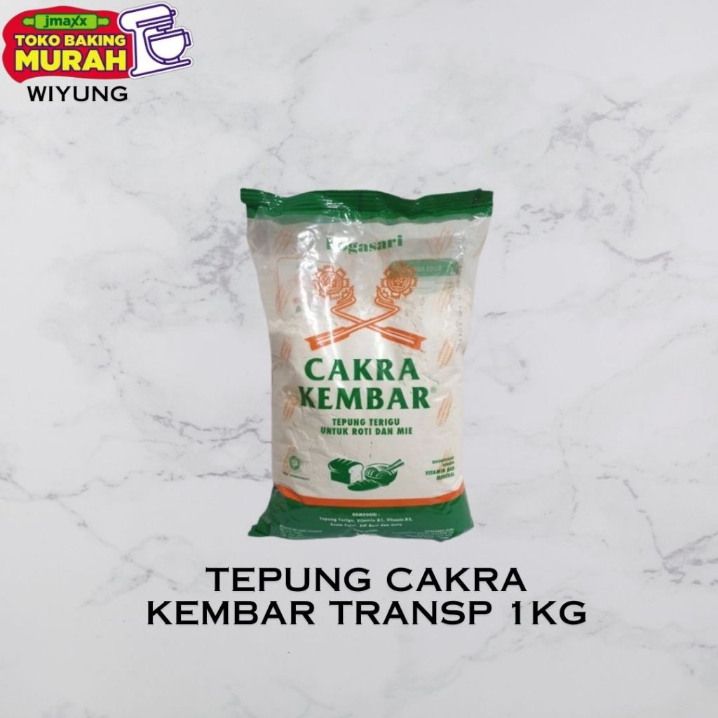 Jual TEPUNG CAKRA KEMBAR TRANSPARAN 1KG | Shopee Indonesia