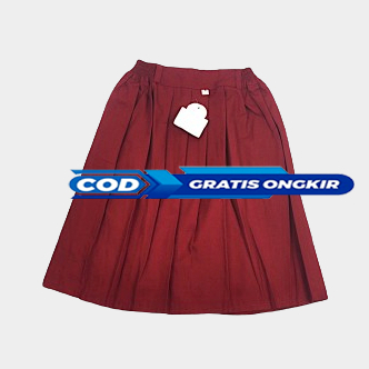 Jual SERAGAM SEKOLAH ROK REMPEL MERAH SD PENDEK PAKAIAN PEREMPUAN BAHAN ...