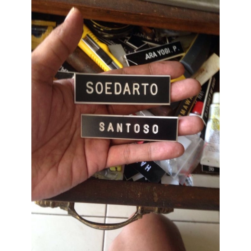 Jual Name tag font tebal nama dada persit pns TNI | Shopee Indonesia