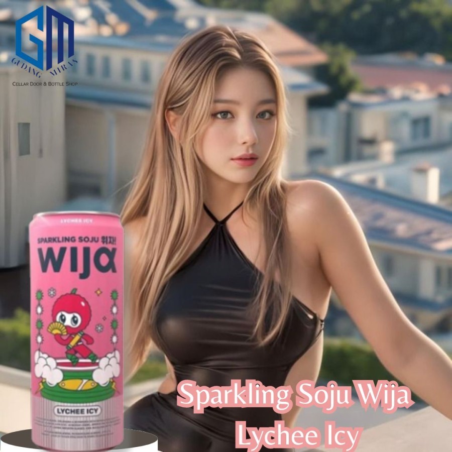Jual WIJA SPARKLING ICY LYCHEE SOJU CAN 320 ml LECI SODA KALENG PINK ICE 320ml | Shopee Indonesia