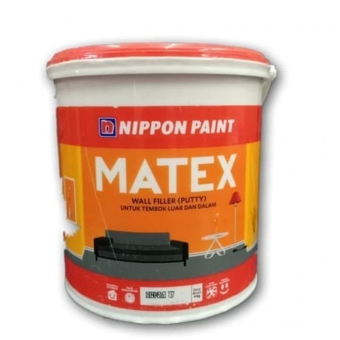 Jual Nippon Paint Matex Plamir Dempul Tembok 4Kg Wall Filler Putty | Shopee Indonesia