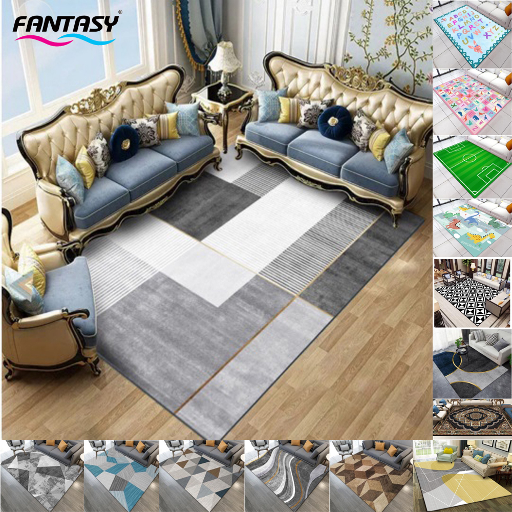 Jual Fantasy Karpet Lantai Antislip Minimalis Motif Mewah Monokrom ...