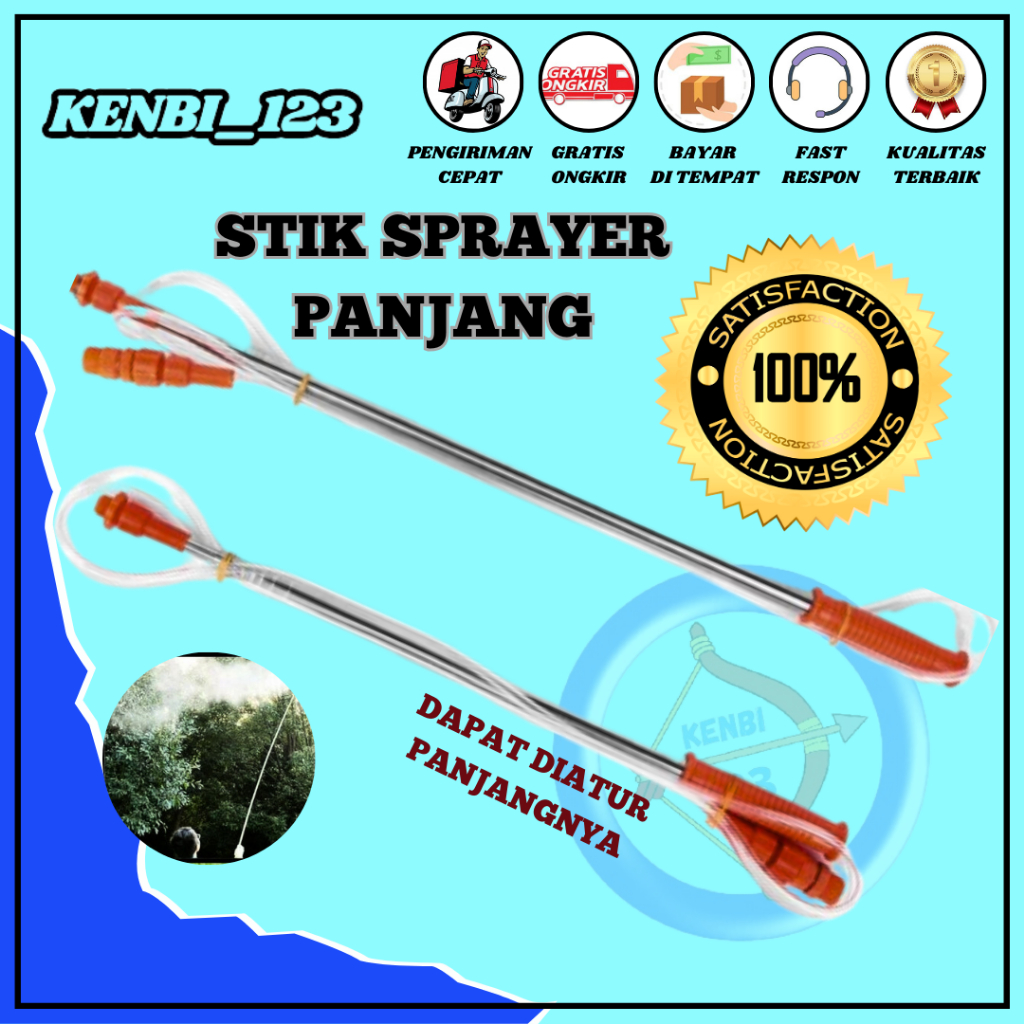 Jual Stik Sprayer Elektrik Panjang 2.5 Meter 3.5 Meter + BONUS 1 PCS ...