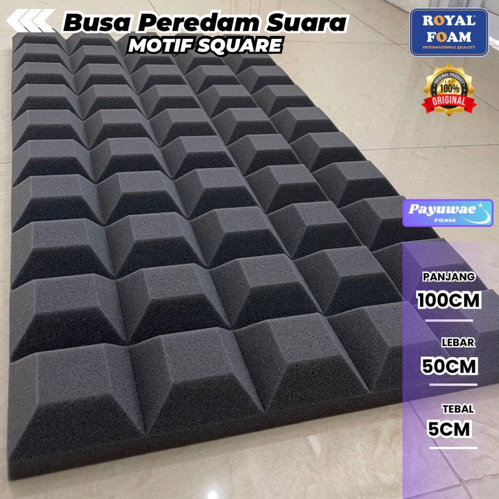 Jual BUSA PEREDAM SUARA RUANGAN 200X100X5CM MODEL KOTAK SQUARE UKURAN ...
