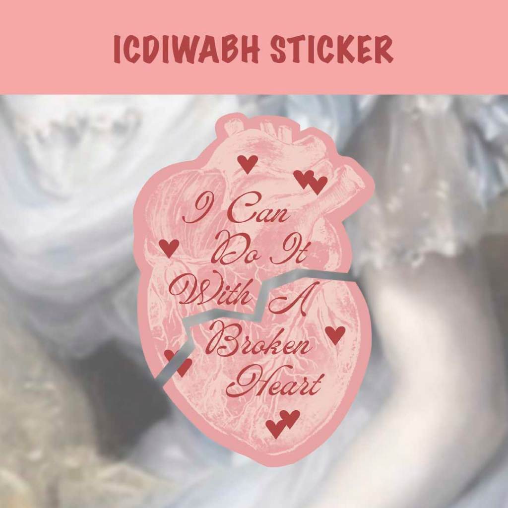 Jual Sticker I Can Do It With A Broken Heart Taylor Swift TTPD (2 pcs ...