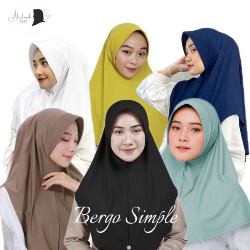 Jual HIJAB KERUDUNG INSTAN GEBLUS BERGO SIMPLE PREMIUM | Shopee Indonesia