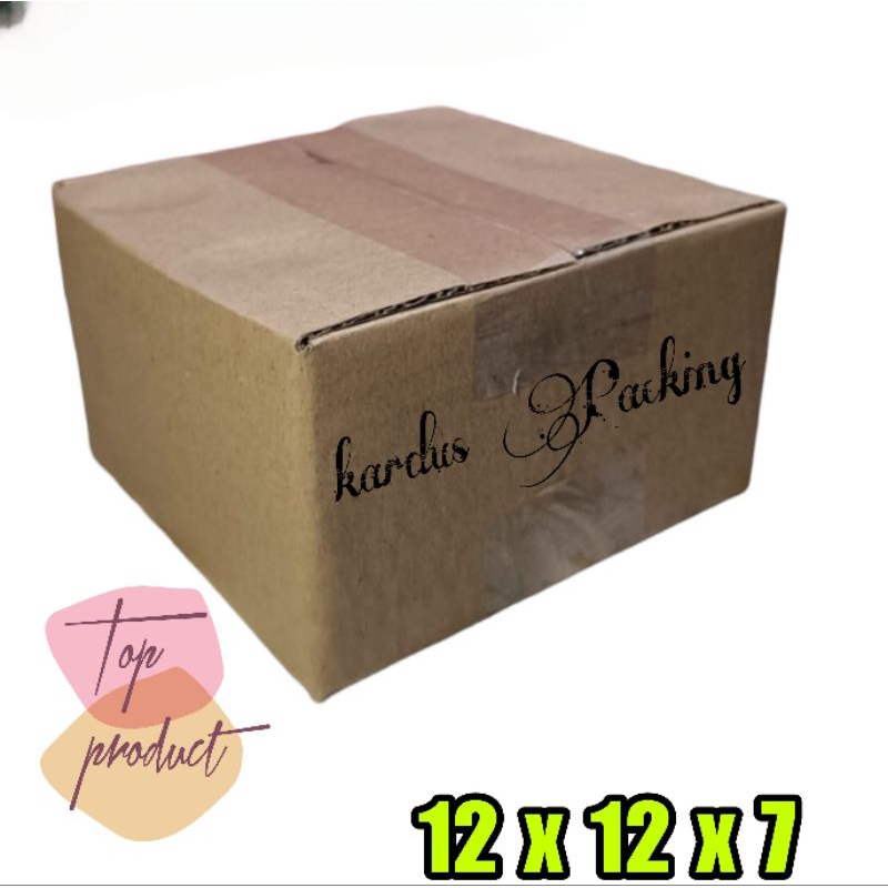 Jual kardus packing 12x12x7 kardus kecil kardus besar | Shopee Indonesia