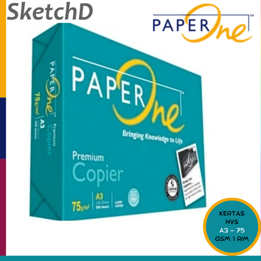 Jual Kertas HVS Fotocopy 75 gsm PaperOne A3 1 Rim Photocopy Paper One ...