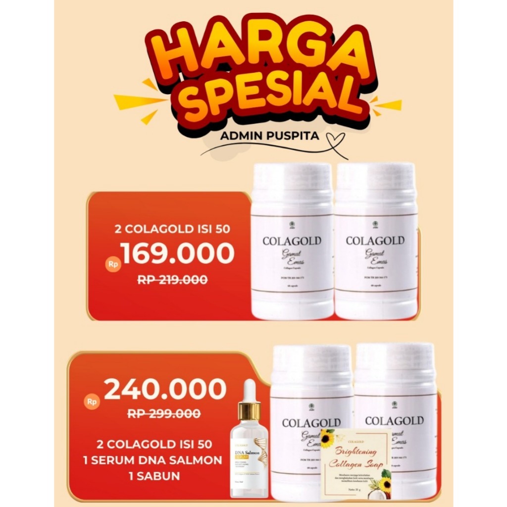 Jual PAKET COLAGOLD HARGE SPESIAL | Shopee Indonesia