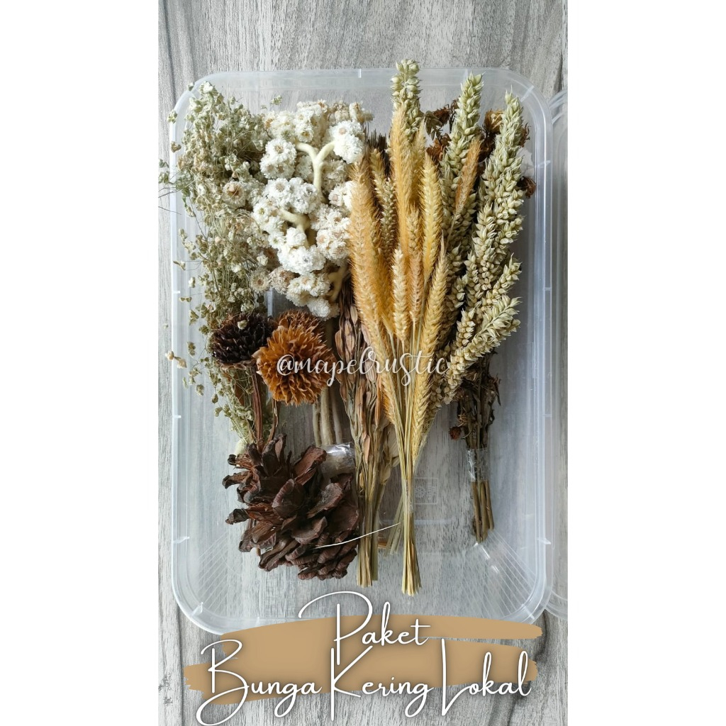 Jual PAKET BUNGA KERING LOKAL | BOX BUNGA KERING | HANTARAN / MAHAR ...