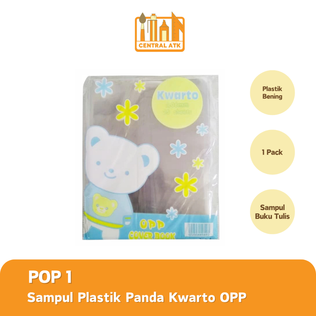 Jual POP 1 SAMPUL PANDA PLASTIK BENING BUKU TULIS KWARTO OPP | Shopee ...
