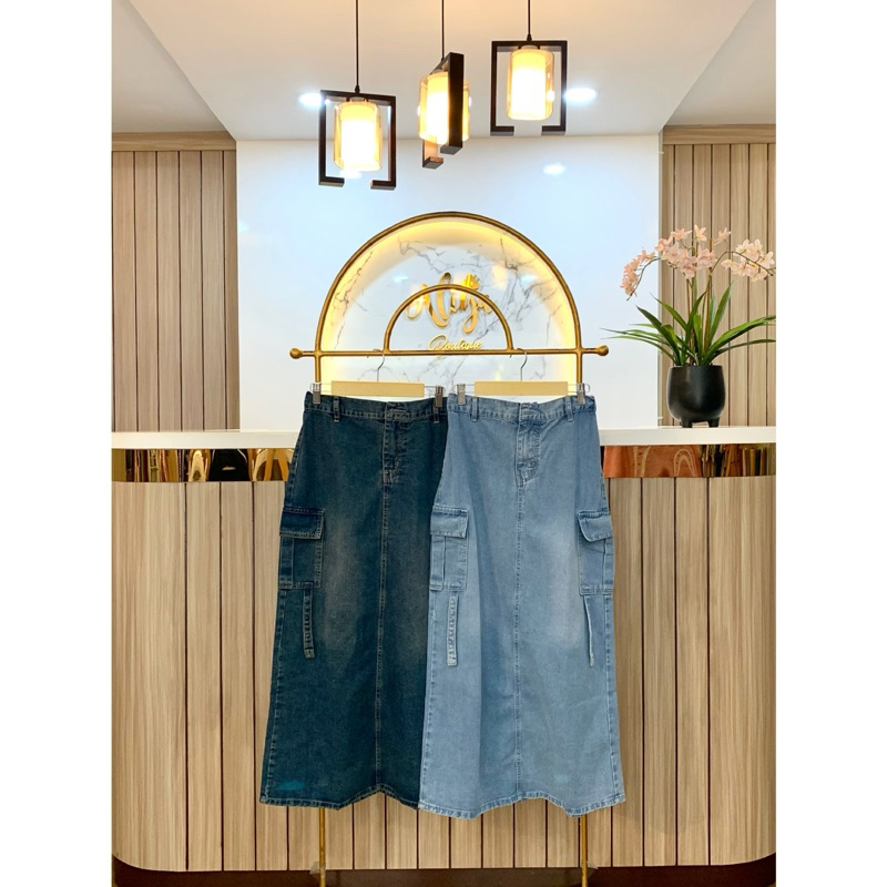 Jual cargo jeans/rok cargo/casual/rok | Shopee Indonesia