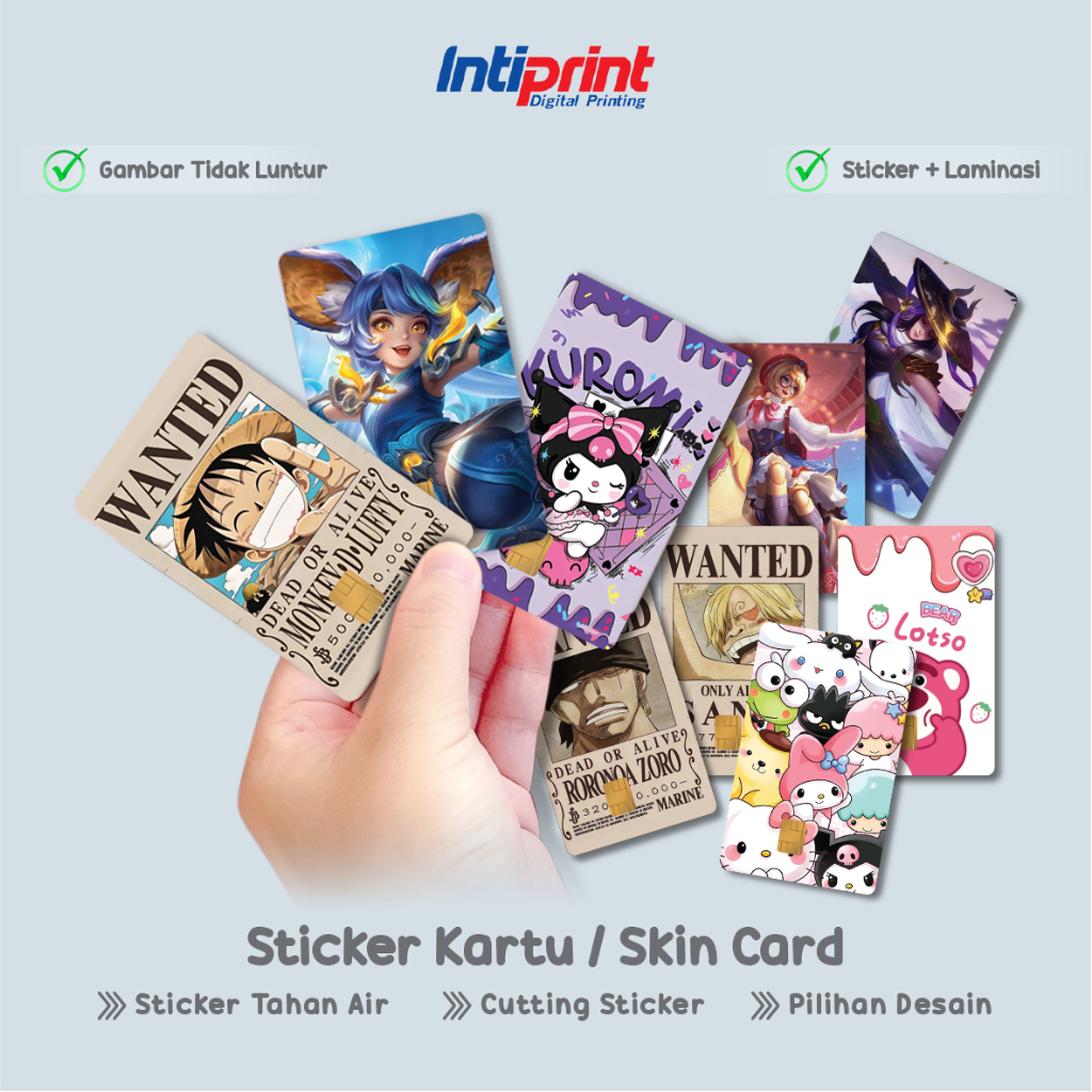 Jual Stiker Kartu Atm / Emoney / Flazz / Brizzi / Sticker Skin Card ...