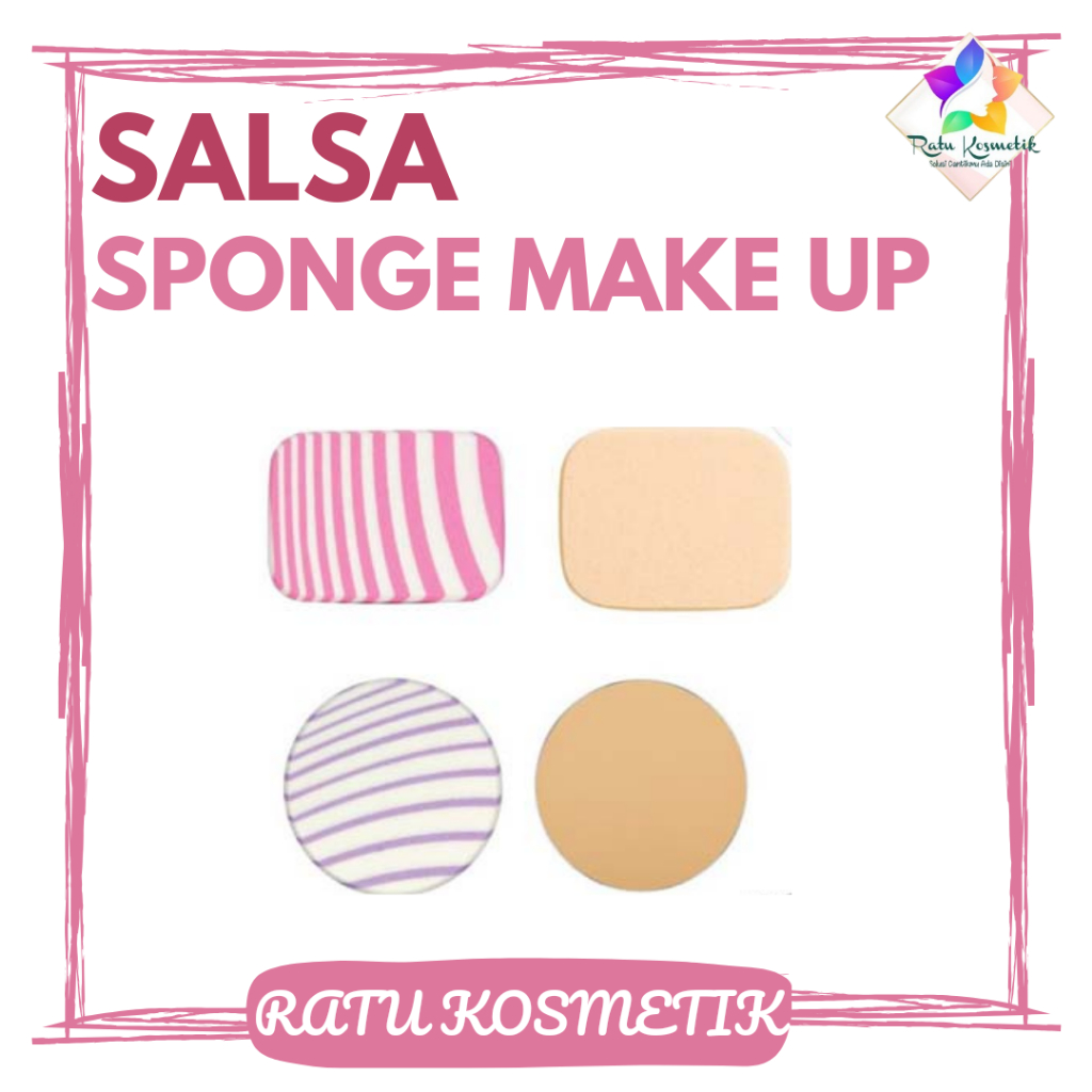 Jual RATU Salsa Sponge Bedak Bulat & Persegi | Spons tepuk bedak spon ...