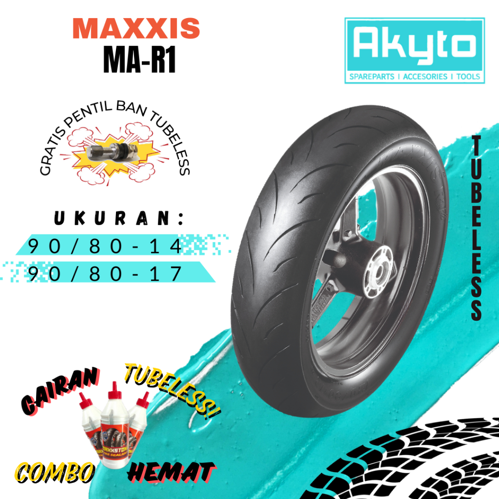 Jual BAN MAXXIS MA-R1 / BAN TUBELESS FREE PENTIL / BAN BALAP / BAN ...