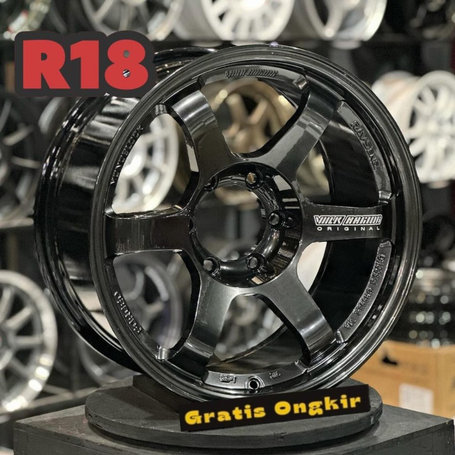 Jual velg ring 18 TE37 PROGRESSIVE FLOW FORMING velg r18 fortuner pajero | Shopee Indonesia