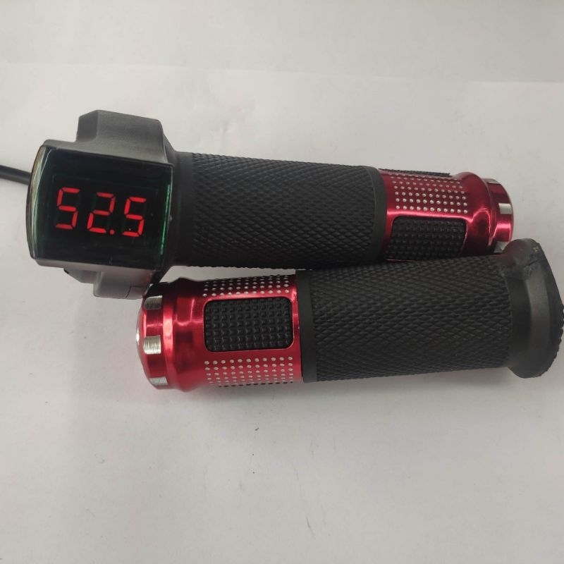 Jual THROTTLE/GAS SEPEDA LISTRIK/MOTOR LISTRIK + DISPLAY VOLT METER ...