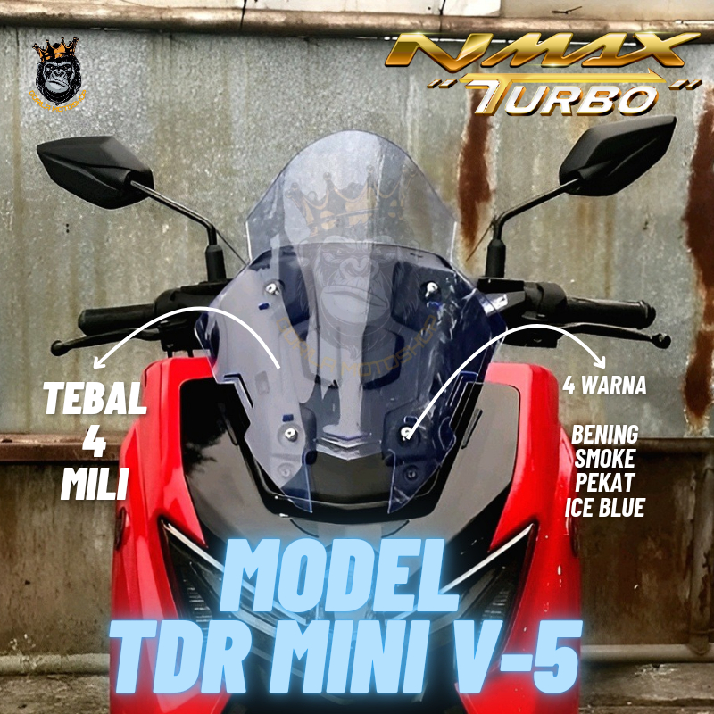 Jual Visor Nmax Turbo Neo 2024 TDR Mini V5. Winshiled Nmax Turbo Neo ...