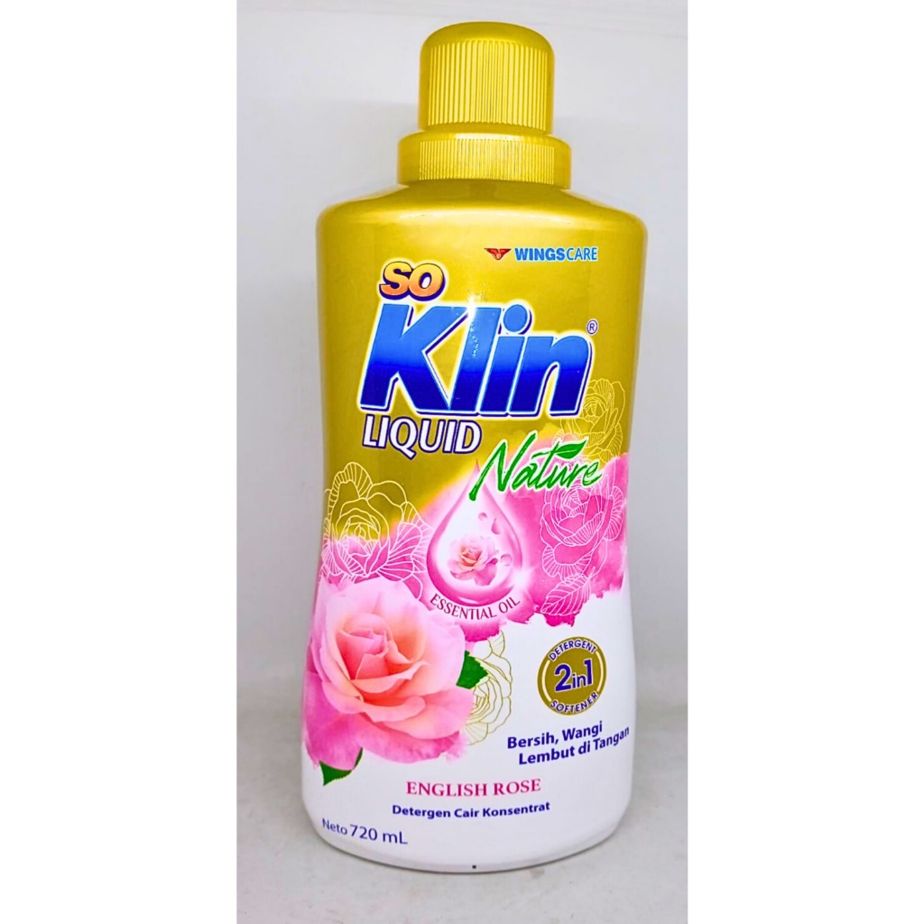 Jual Soklin Deterjen Cair 2in1 Softener English Rose Botol 720 ml ...