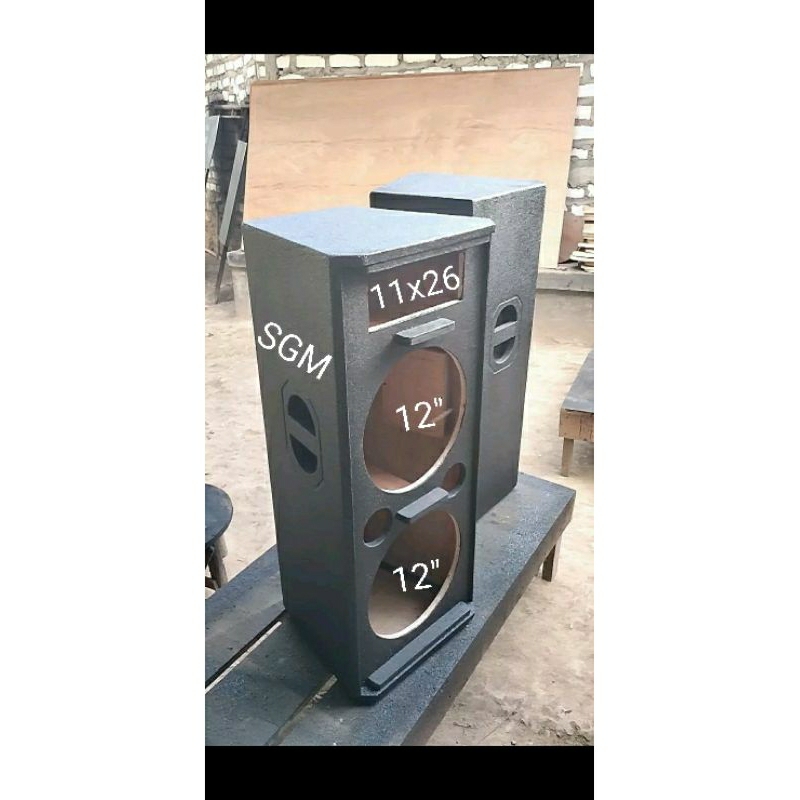 Jual Box speaker 12 inch double tanpa grill | Shopee Indonesia