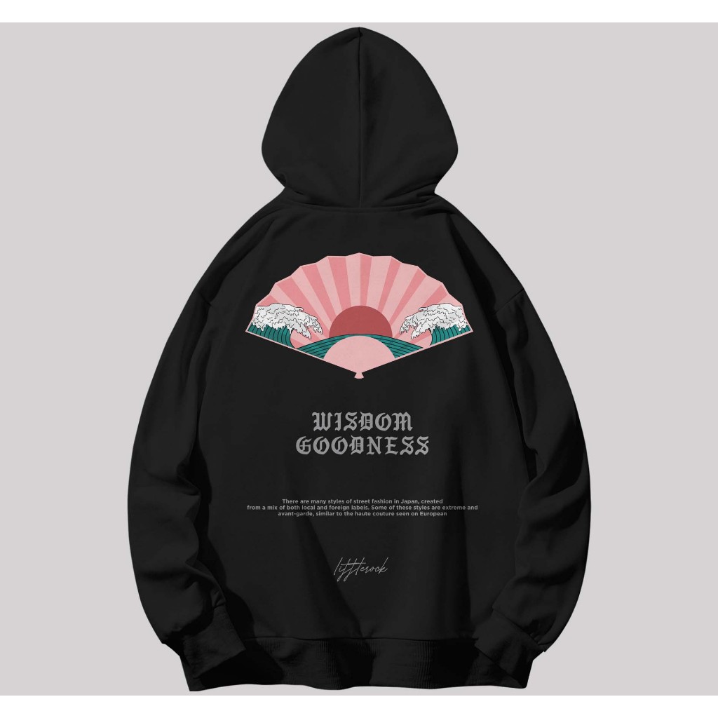 Jual Littlerock Clothing Jacket Hoodie Ryu-Kypass Black | Jumper Hody ...