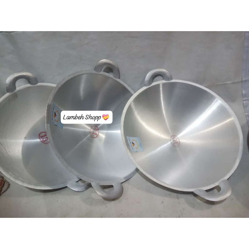 Jual Kuali Aluminium ukuran kecil sampai besar jumbo / wajan ...