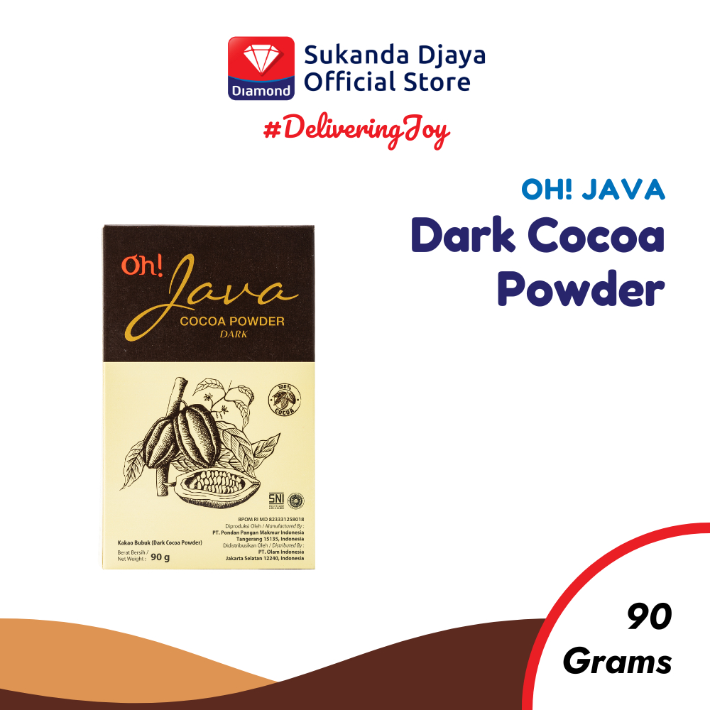Jual Oh! Java Bubuk Coklat Cocoa Powder Dark 90 Gr | Shopee Indonesia