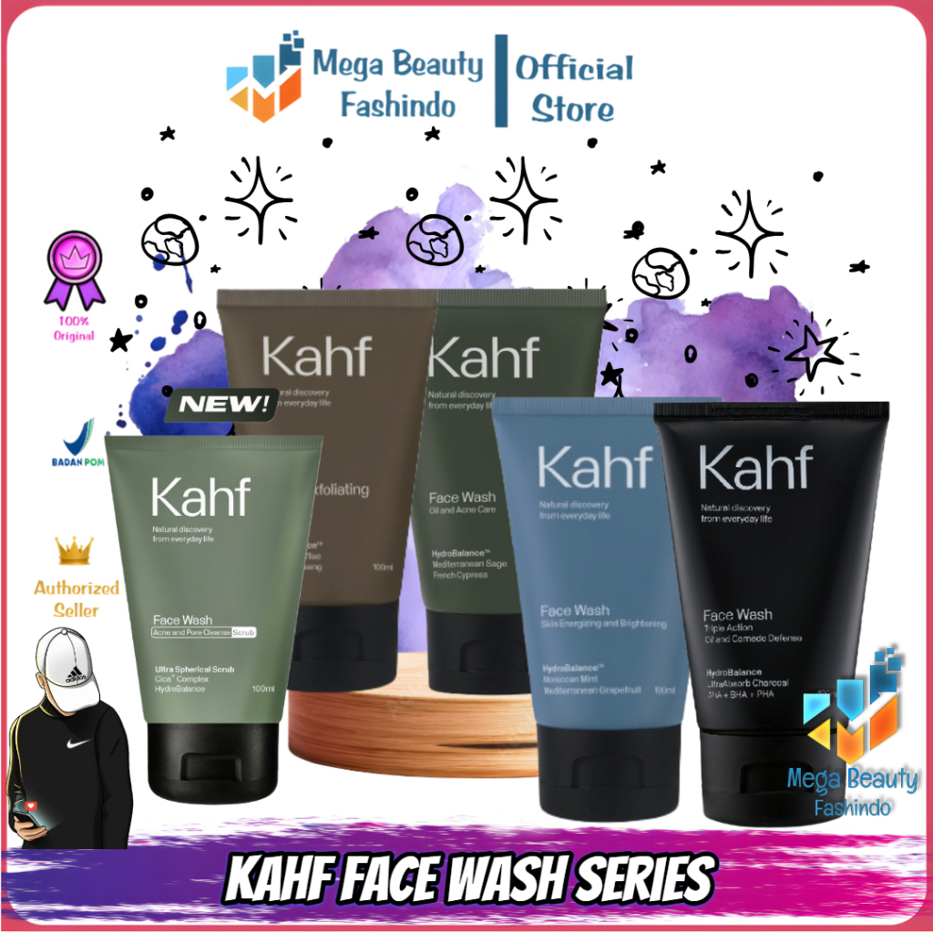 Jual Kahf Face Wash Series | Gentle Exfoliating Face Scrub | Skin ...