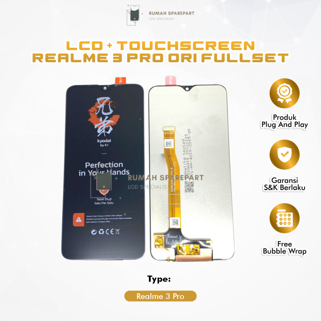 Jual LCD Touchscreen Realme 3 Pro Original Fullset Plug and Play ...