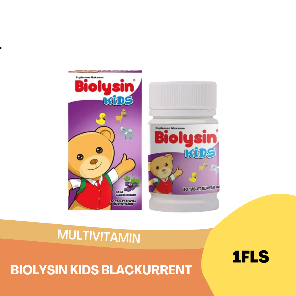Jual Biolysine kids blackurrent 30 tab | Shopee Indonesia