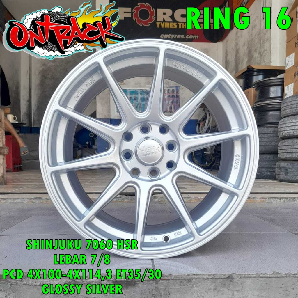 Jual VELG RACING MURAH RING 16 HSR SHINJUKU LEBAR 7 PCD 4X100/4X114,3 FOR AGYA AVANZA BRIO ...
