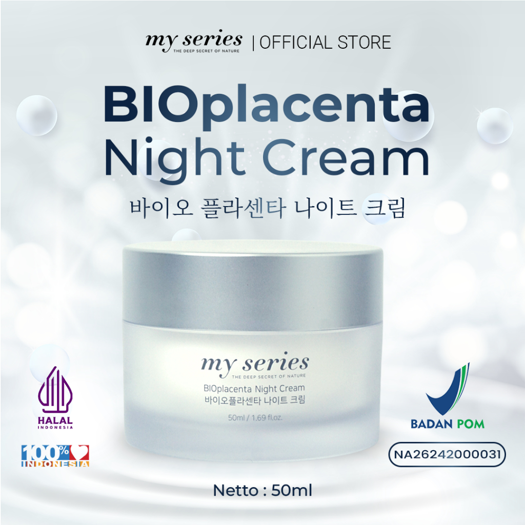Jual My series Bioplacenta Night Cream 50ml / myseries bio placenta | Shopee Indonesia