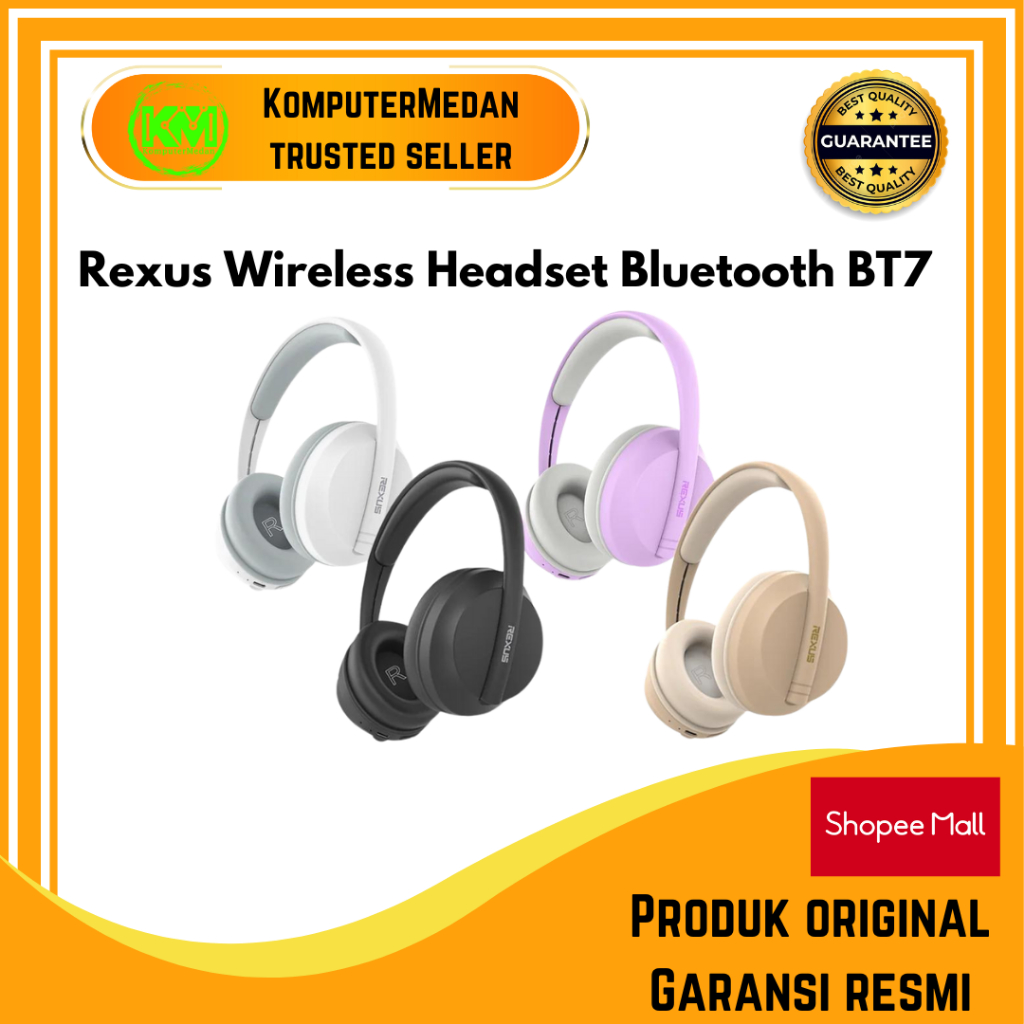 Jual Rexus Wireless Headset Bluetooth BT7 | Shopee Indonesia