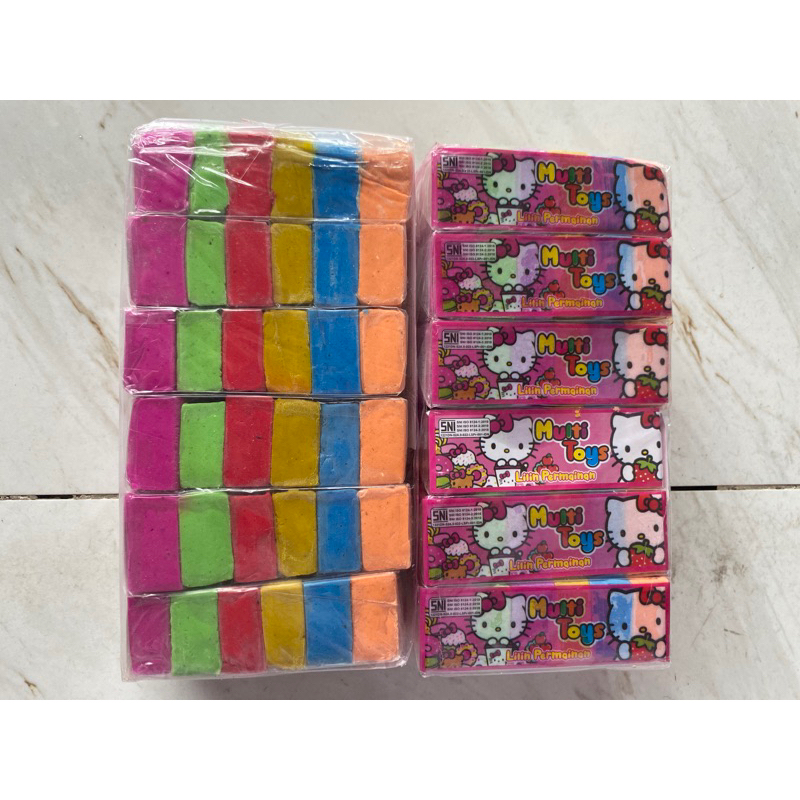 Jual Plastisin / kerak lilin harga perbungkus BESAR 12pcs | Shopee ...