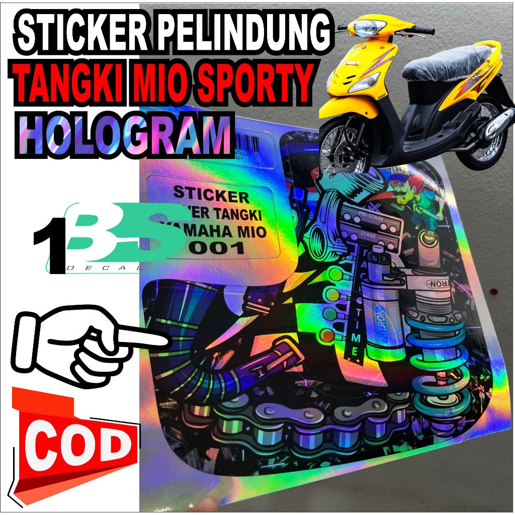 Jual STRIPING STICKER HOLOGRAM PELINDUNG COVER TANGKI MIO SPORTY / STICKER HOLOGRAM PELINDUNG ...