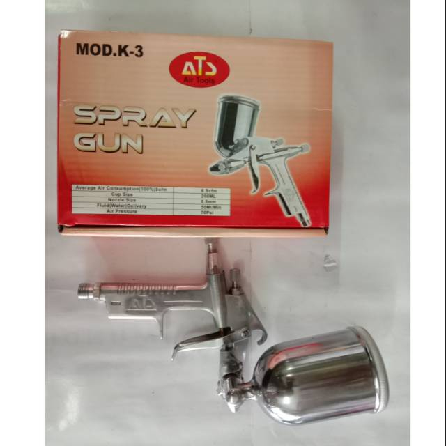 Jual Air Spray Gun K3 ATS K-3 Alat Semprot Cat skls Mollar K3 Nozzle 0 ...