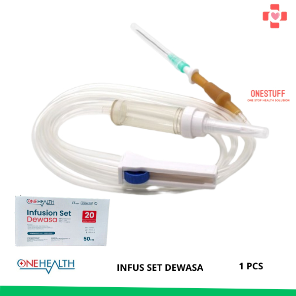 Jual OneHealth Infus Set Dewasa Satuan Per Piece Selang Disposable ...