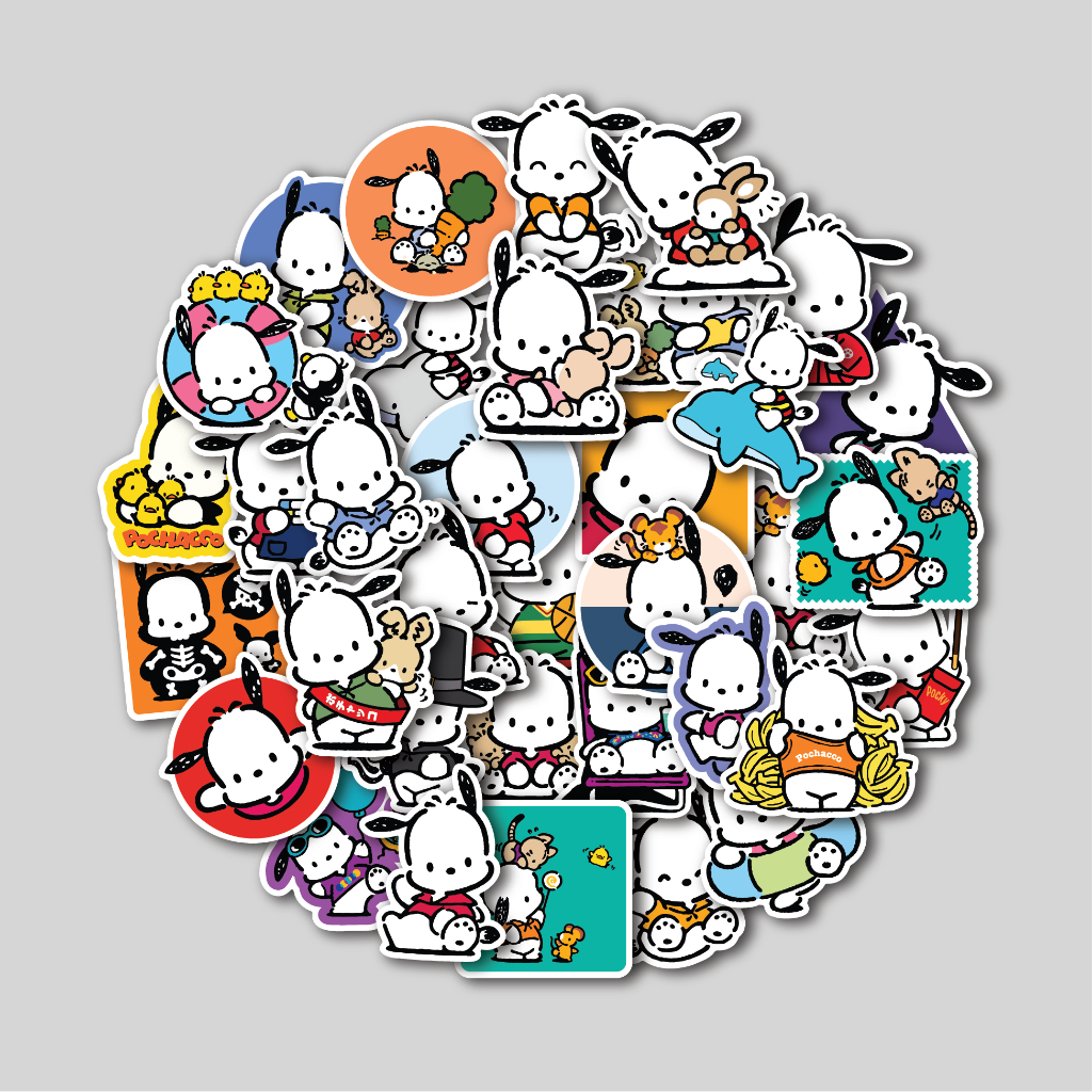 Jual STICKER PACK POCHACCO SANRIO | STICKER TUMBLER | STIKER LAPTOP ...
