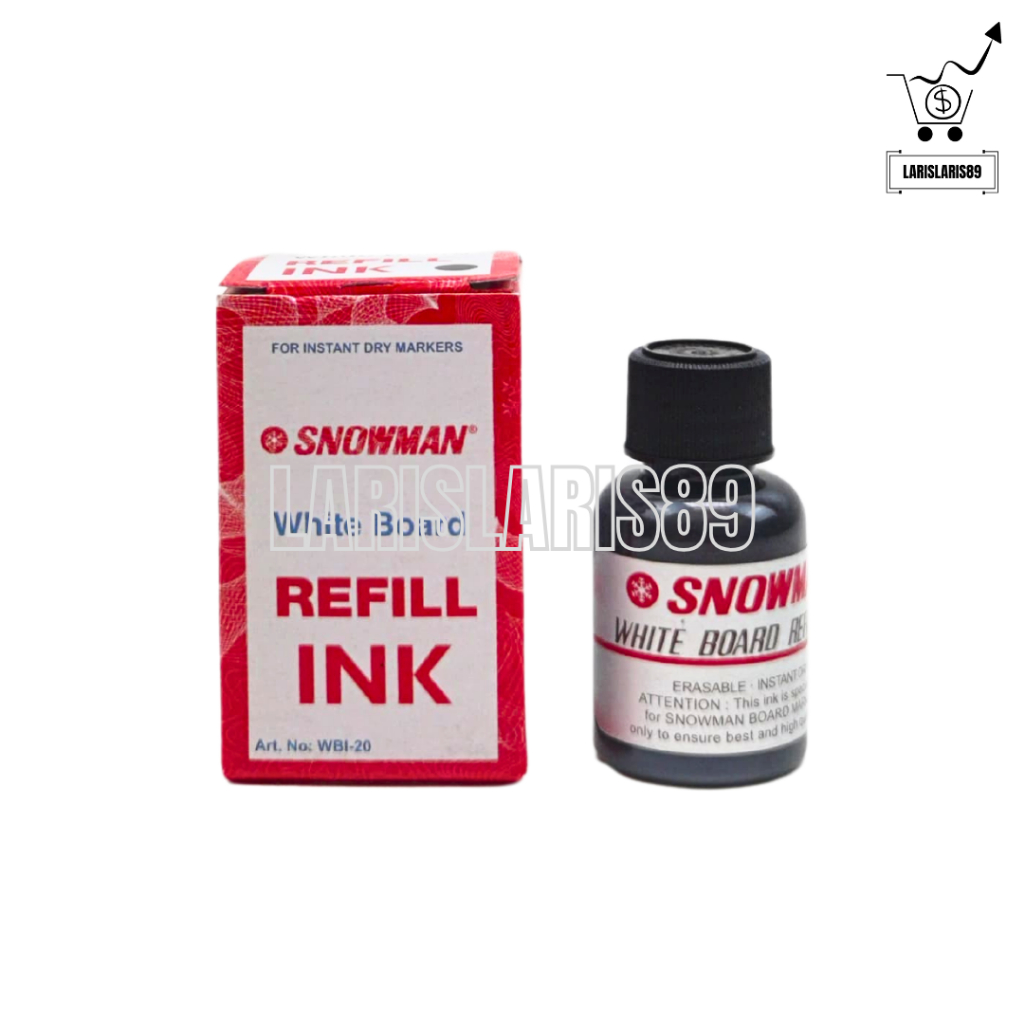 Jual Refill Tinta Ink Snowman White Board WBI-20 - Isi Ulang Spidol ...