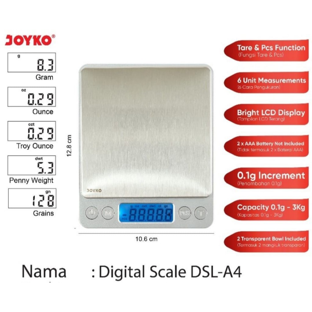 Jual Timbangan Digital Scale Alat Timbang Joyko DSL-A4 " | Shopee Indonesia