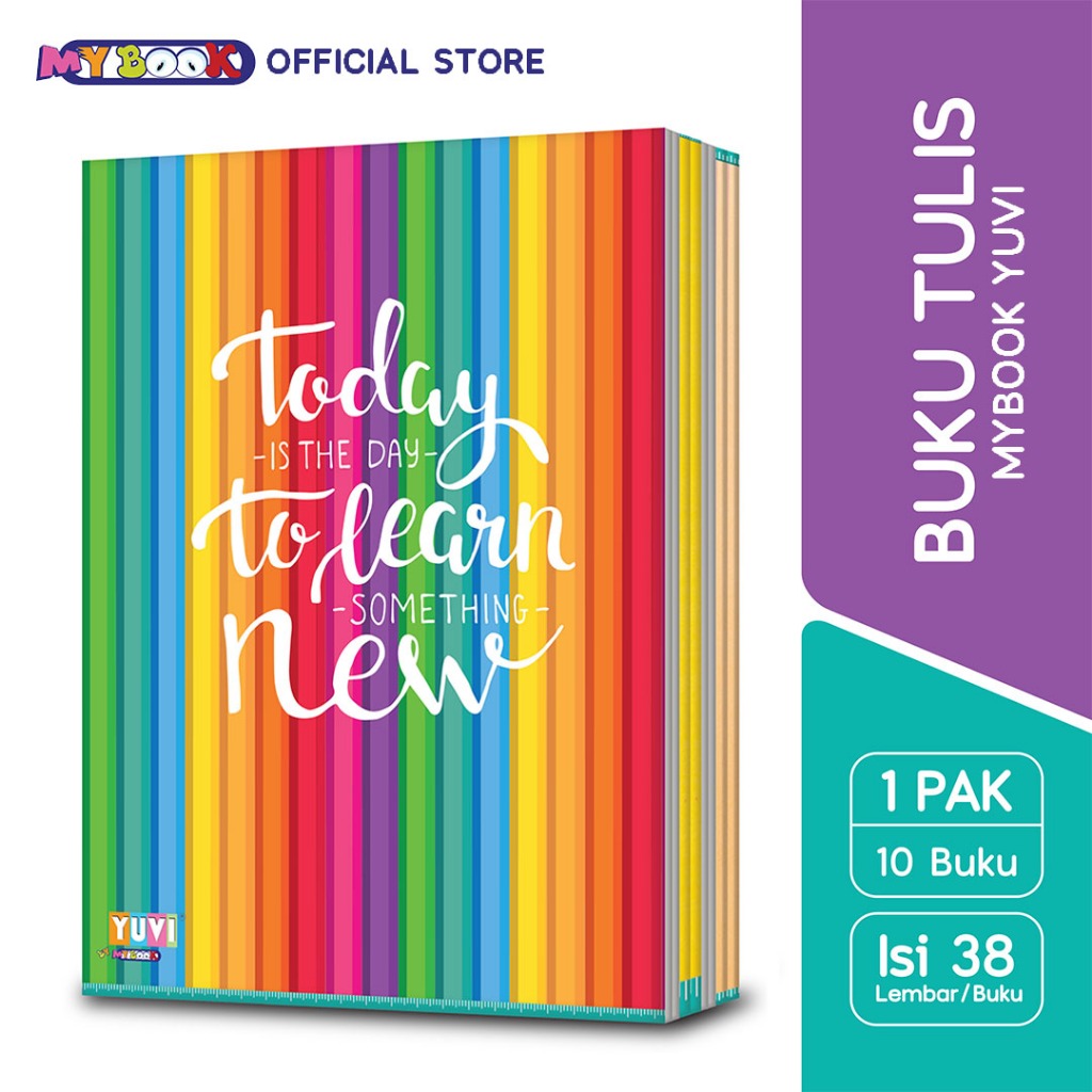 Jual My Book Yuvi Buku Tulis ATK Stationery 38 Lembar - 10 Buku ...