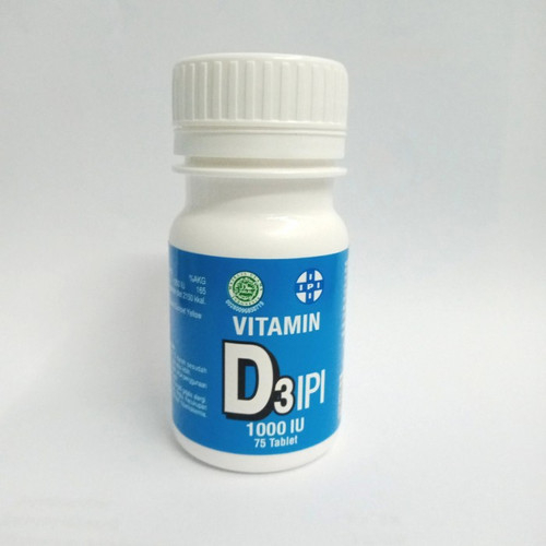 Jual Vitamin d3 1000 iu Ipi Isi 75 Tablet Botol | Shopee Indonesia