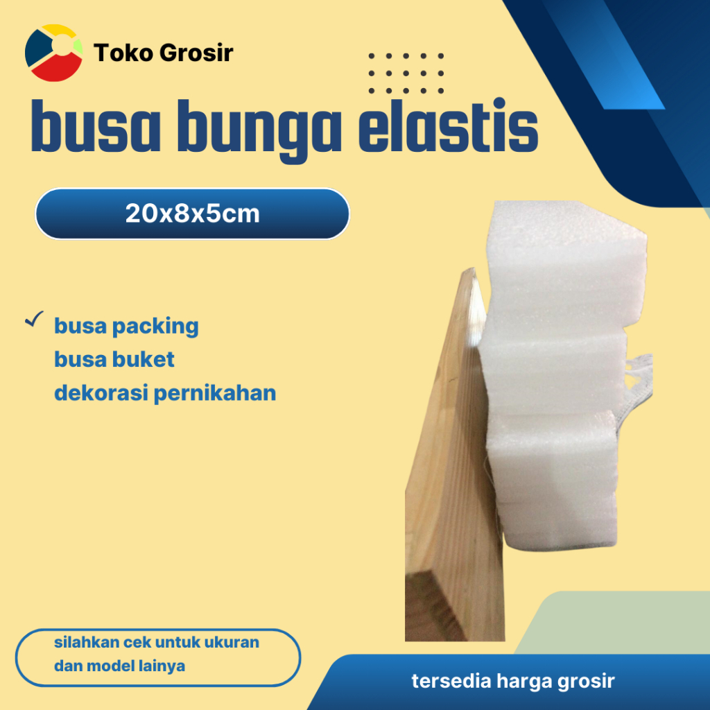 Jual Busa Elastis | Busa bunga | Oasis busa bunga kering | Atificial ...